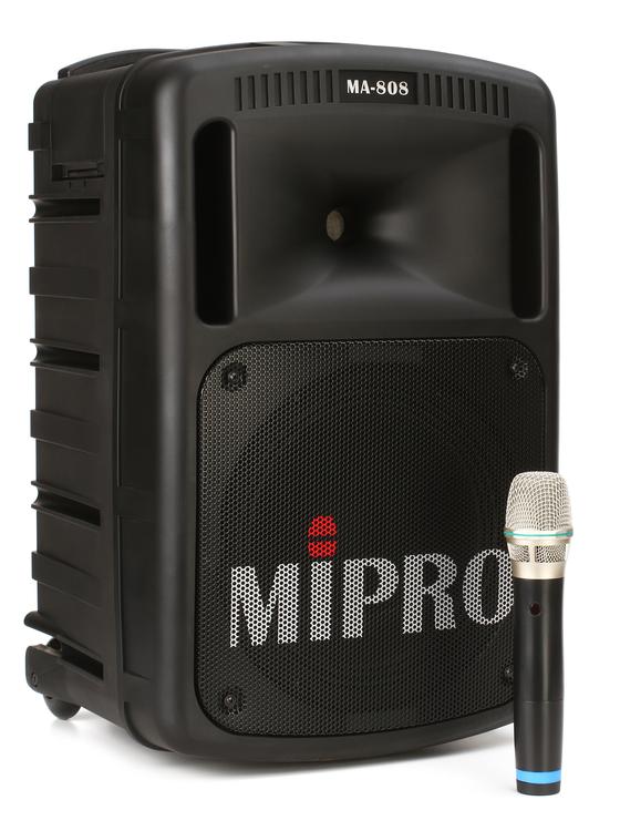 MIPRO MA-808 - Portable PA with CD Player, Wireless Mic, and Bluetooth | Sweetwater.com