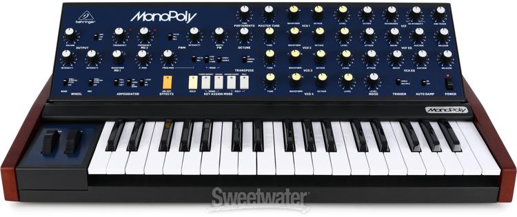 Behringer MonoPoly 4-voice Analog Synthesizer Demo