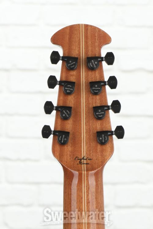 Ovation ExoticWoods Custom Elite 8-string Acoustic-electric Guitar Demo ...