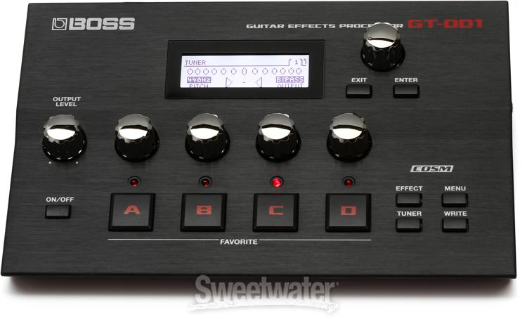 BOSS GT-001 Desktop Guitar Processor Demo - Sweetwater's Guitars and ...