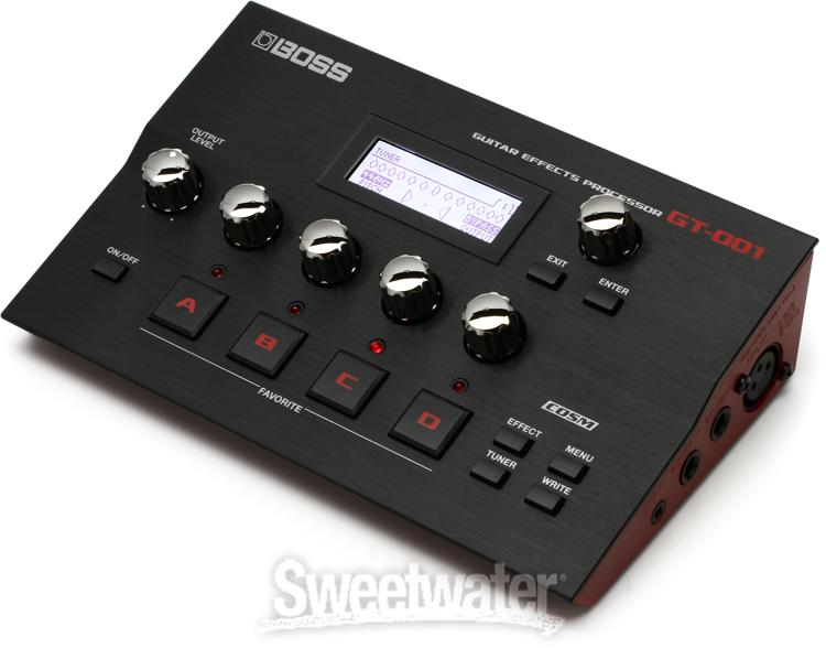 BOSS GT-001 Desktop Guitar Processor Demo - Sweetwater's Guitars and ...