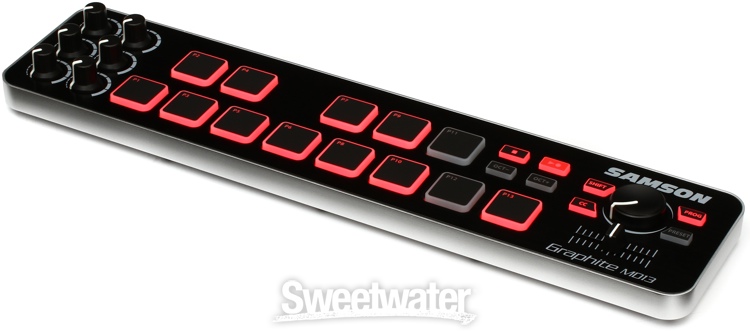 Samson Graphite MD13 Portable Control Surface Overview - Sweetwater at Winter NAMM 2014 - InSync