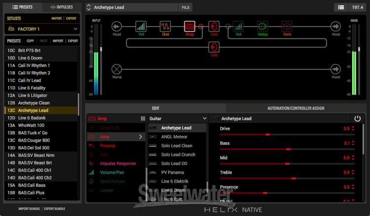 Line 6 Helix Native Plug-in Demo