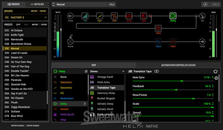 Line 6 Helix Native Plug-in Demo