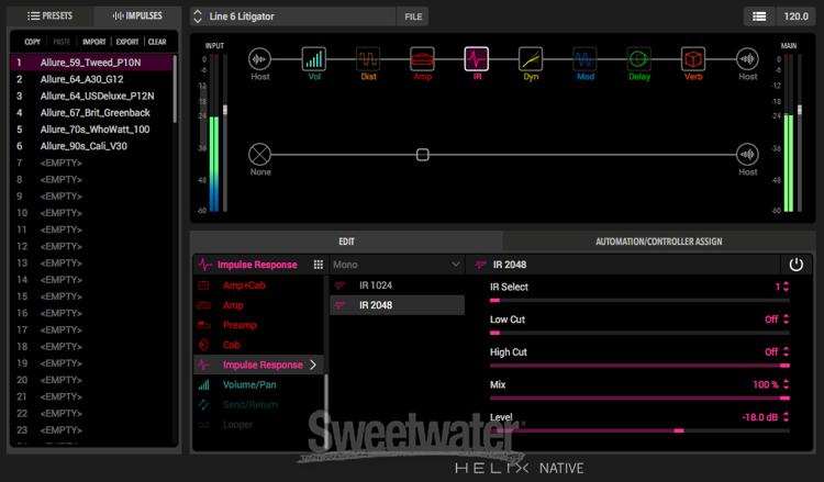 Line 6 Helix Native Plug-in Demo