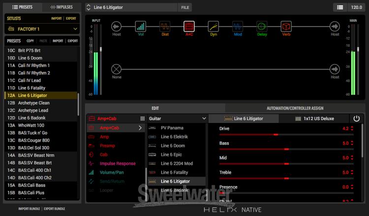 Line 6 Helix Native Plug-in Demo