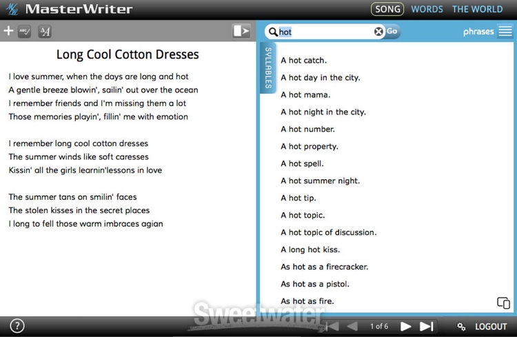 MasterWriter 3.0 - InSync