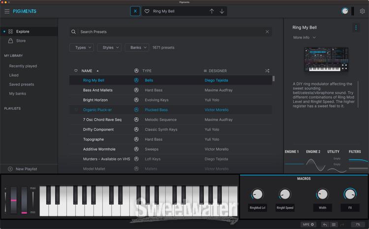 Arturia Pigments 3 Software Synthesizer Presets Playthrough