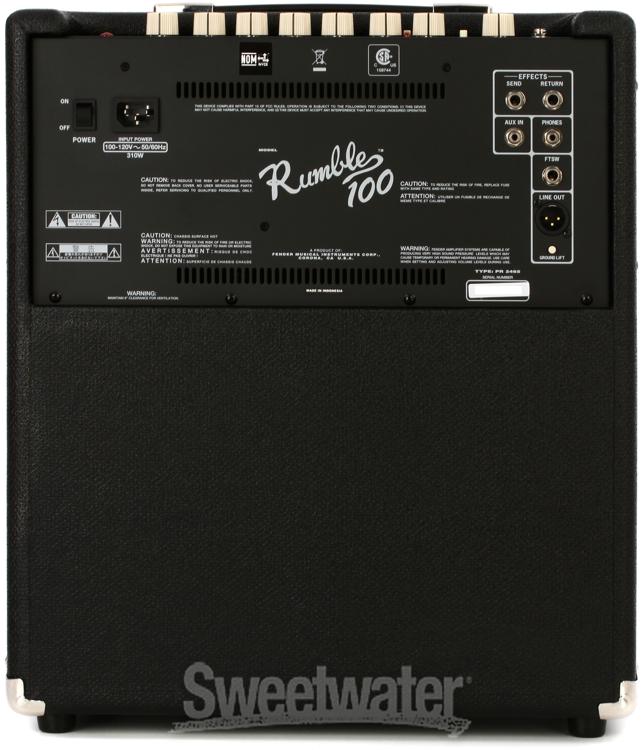Fender Rumble 100 Bass Amplifier Demo - InSync