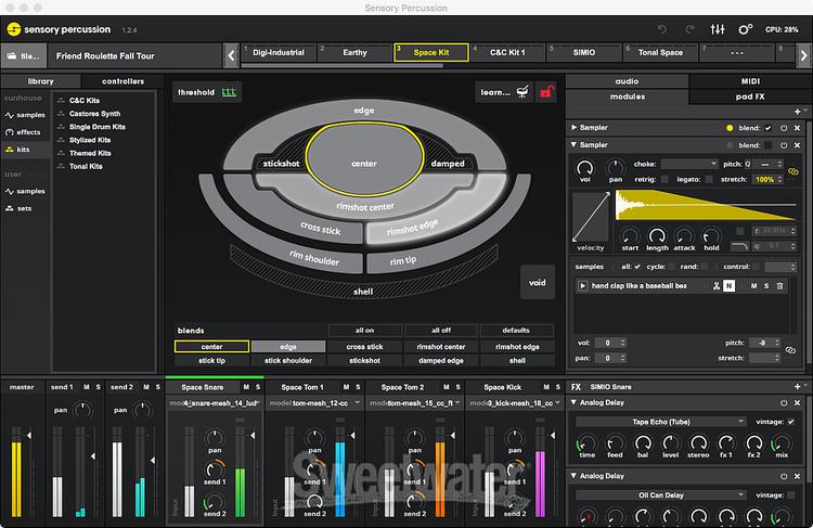 Sensory Percussion Drum Sensor Ecosystem Demo