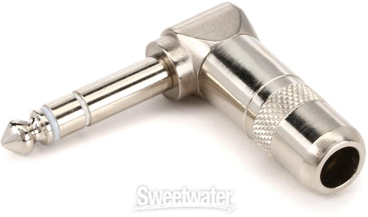Switchcraft 1/4" TRS Right Angle Cable Connector | Sweetwater.com