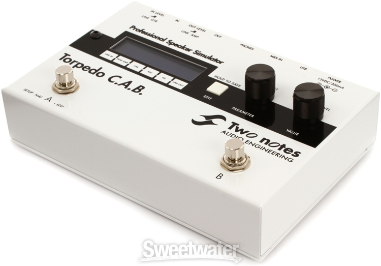 Two Notes Torpedo C.A.B. Guitar/Bass Speaker Emulator Demo