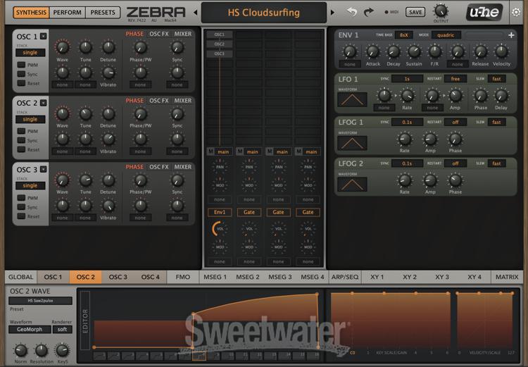 U-he zebra 3 - mooddase