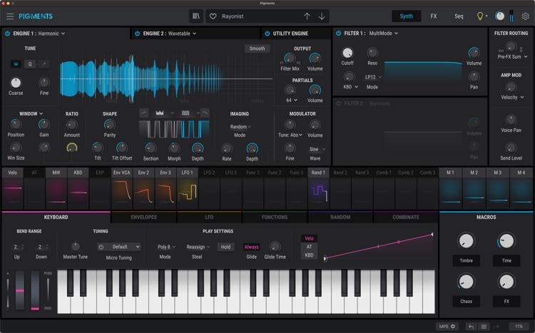 Arturia Pigments 3 Software Synthesizer Presets Playthrough