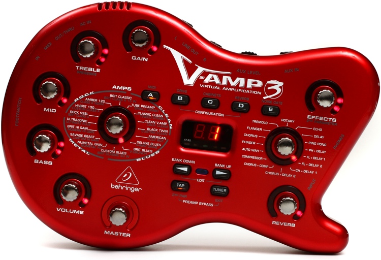 Behringer V-AMP 3 Virtual Guitar Amp with USB Audio | Sweetwater.com