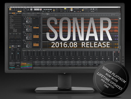 Cakewalk Releases SONAR 2016.08 Update