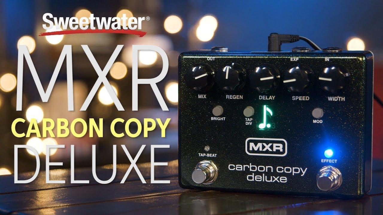 MXR Carbon Copy Deluxe Analog Delay Pedal Demo mxr-carbon-copy-deluxe-analog-delay-pedal-demo