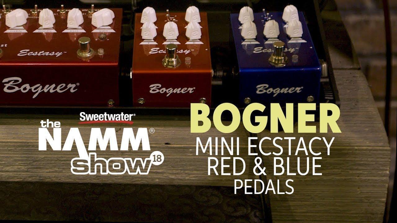 Bogner Mini Ecstasy Red & Blue Overdrive Pedals