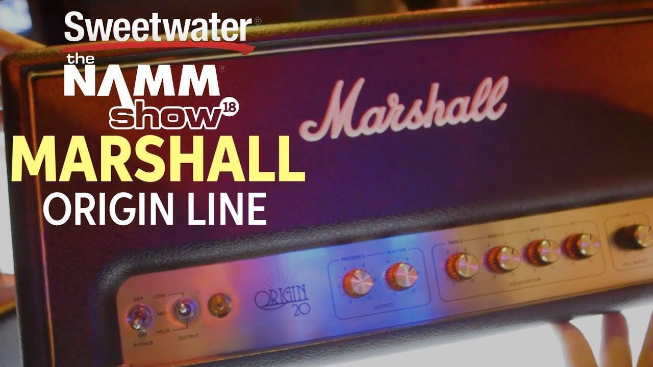 Marshall Origin Amplifiers at Winter NAMM 2018