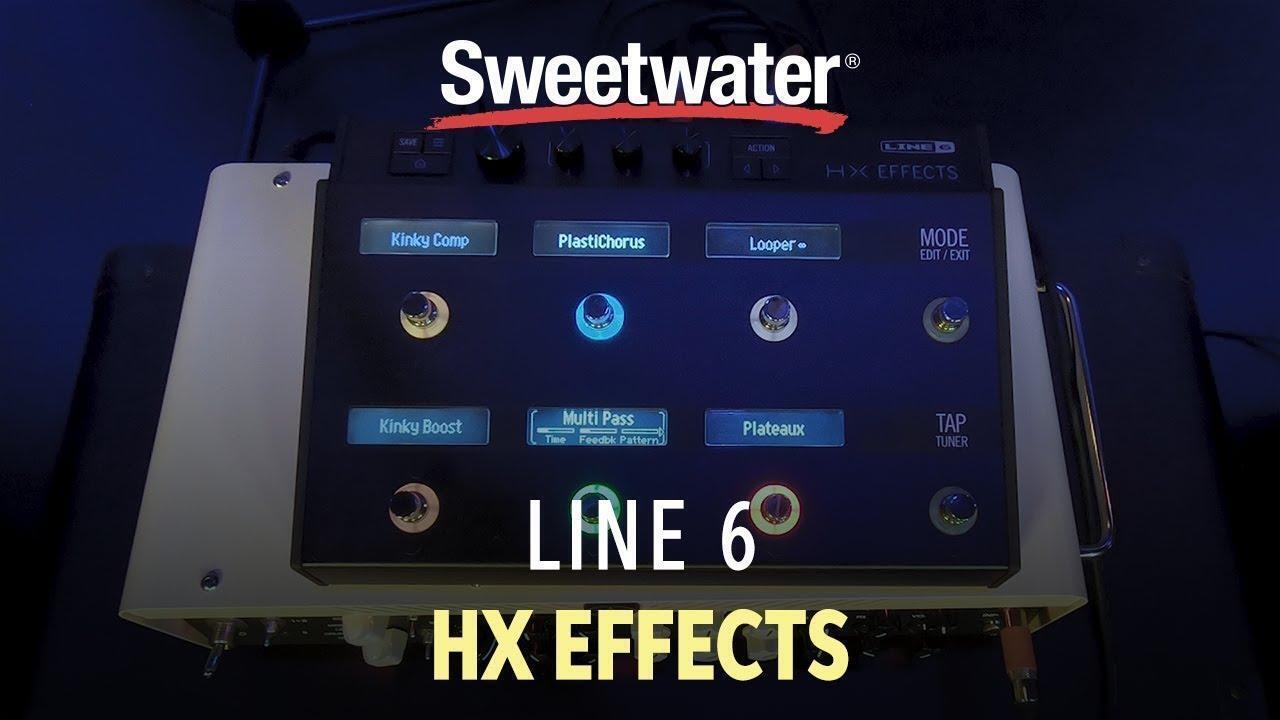 Line 6 HX Effects Guitar Multi-effects Floor Processor Demo