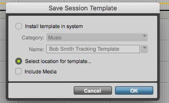 Using Pro Tools Templates for Tracking