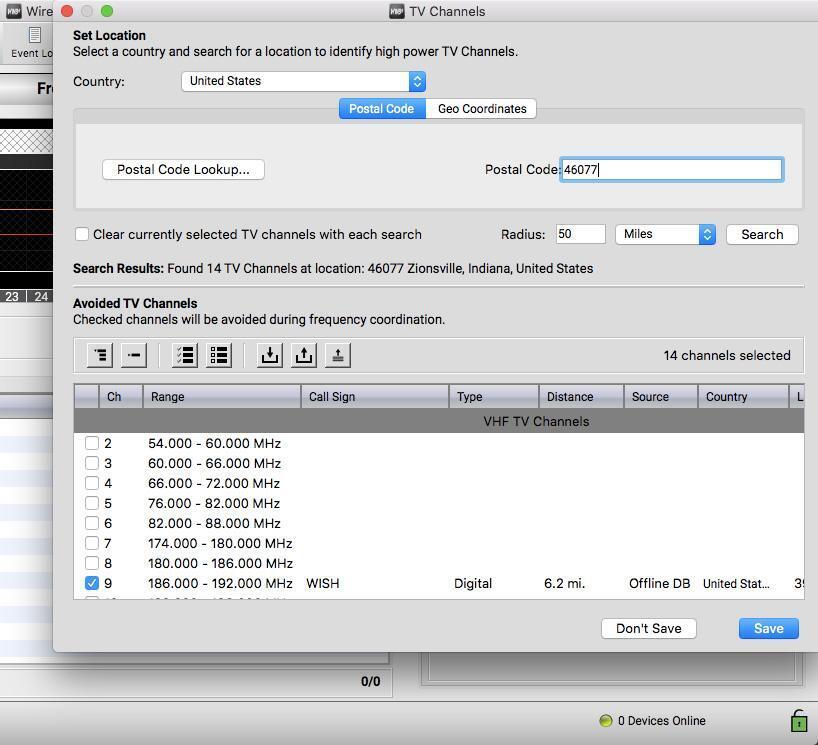 Coordinating Wireless Frequencies for Live Sound