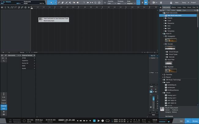 Using Studio One for Virtual Instruments and Tracks Live