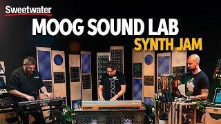 Moog Sound Lab Jam Daniel Fisher, Jim, and Zack
