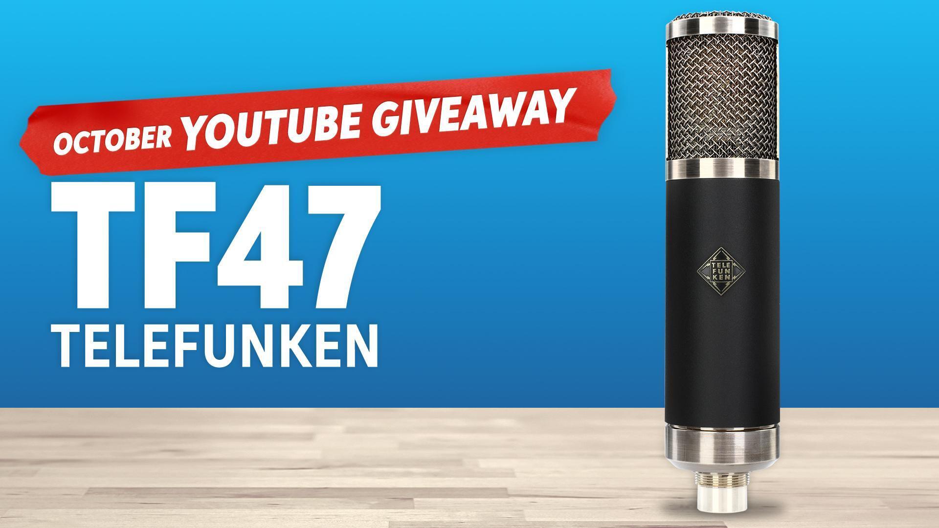 GIVEAWAY 🎁 — Telefunken TF47 Tube Condenser Microphone — YouTube...