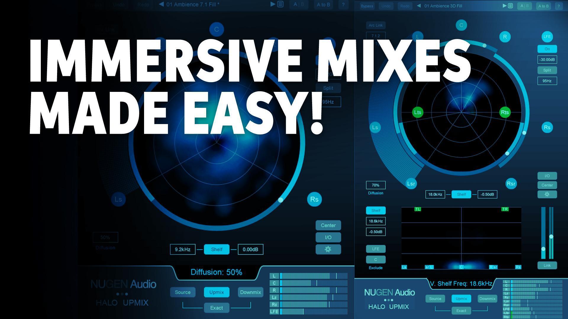 NUGEN Audio Halo Upmix and 3D Immersive Extension Demo