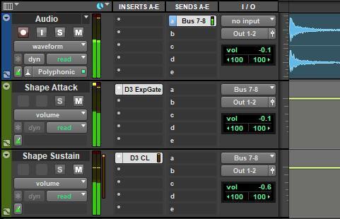 Create a Transient Shaper in Pro Tools
