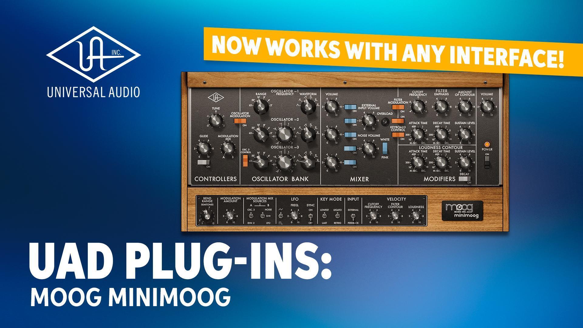 Universal Audio UAD Moog Minimoog Plug-in Demo