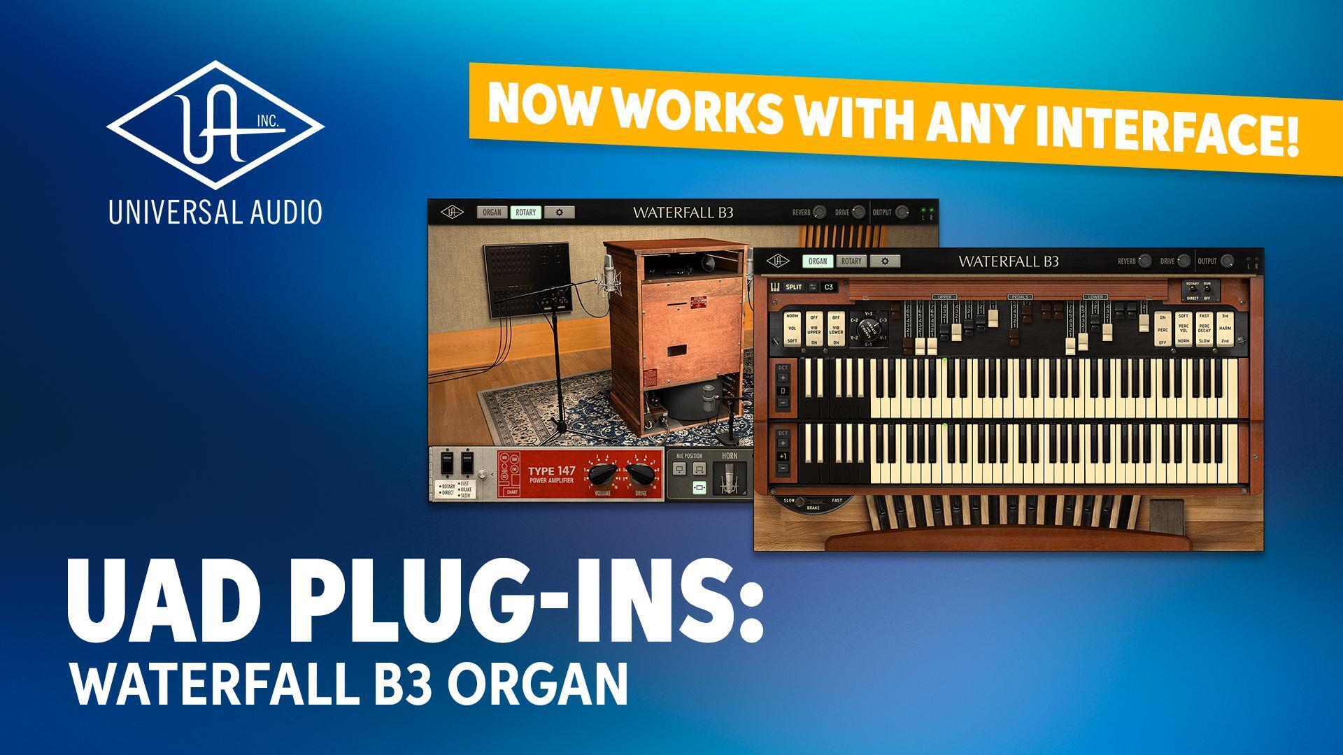 Universal Audio UAD Waterfall B3 Organ Plug-in Demo
