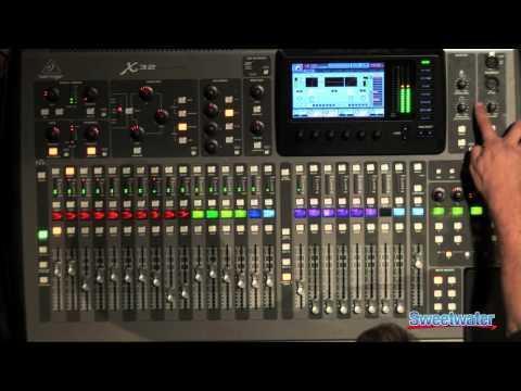 Behringer X32 Digital Console Interface Overview