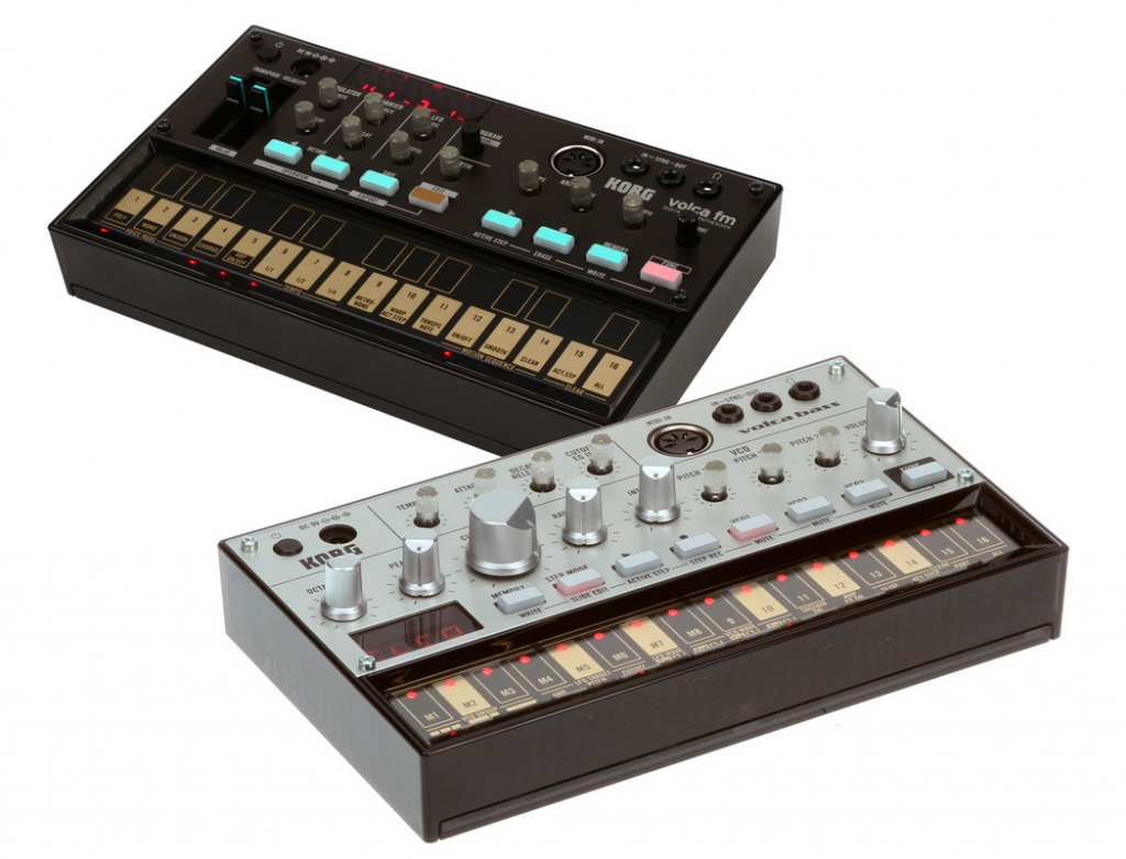 How do I set up my Korg Volca series synth module to sync to an external...