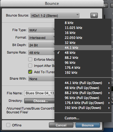 Pro Tools is bouncing my files at the wrong sample rate. | Sweetwater