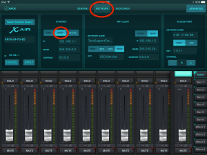 How do I set up an X AIR mixer with an external router and the X AIR app...