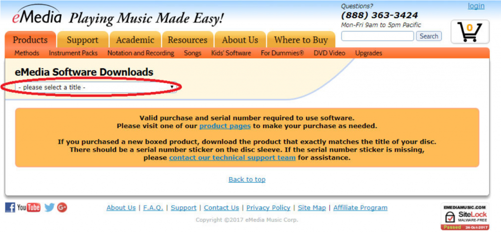 EMedia Software Activation Instructions | Sweetwater