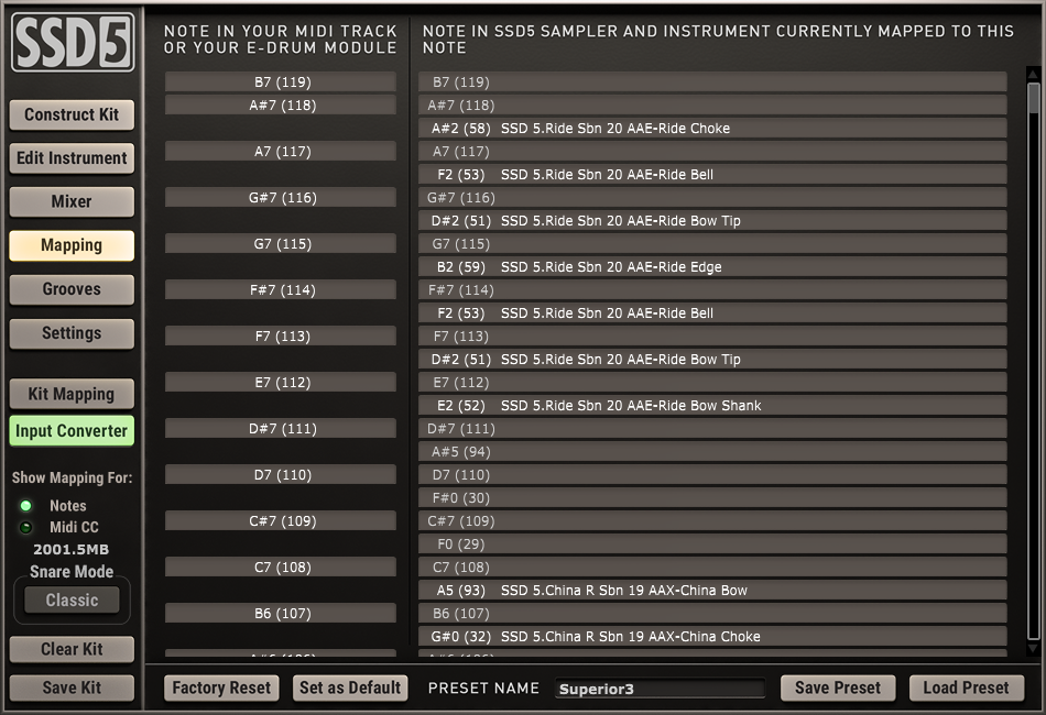 SSD 5 Mapping | Sweetwater