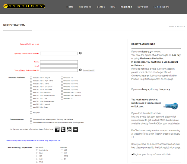 Synthogy Software Activation Instructions | Sweetwater