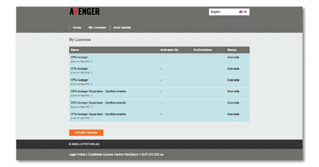 Avenger Software Activation Instructions | Sweetwater