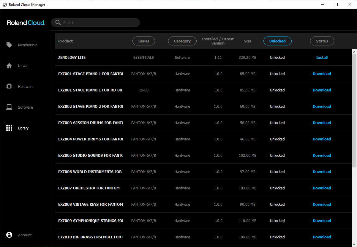Roland Software Activation Instructions | Sweetwater