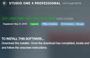 Studio One Software Activation Instructions | Sweetwater