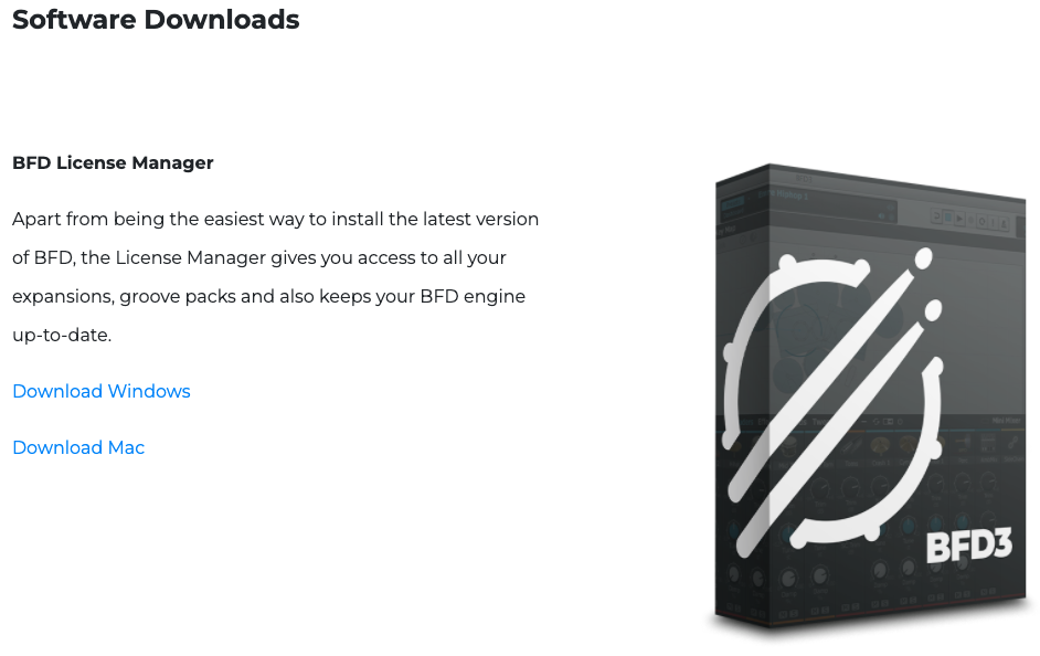 BFD Software Activation Instructions | Sweetwater