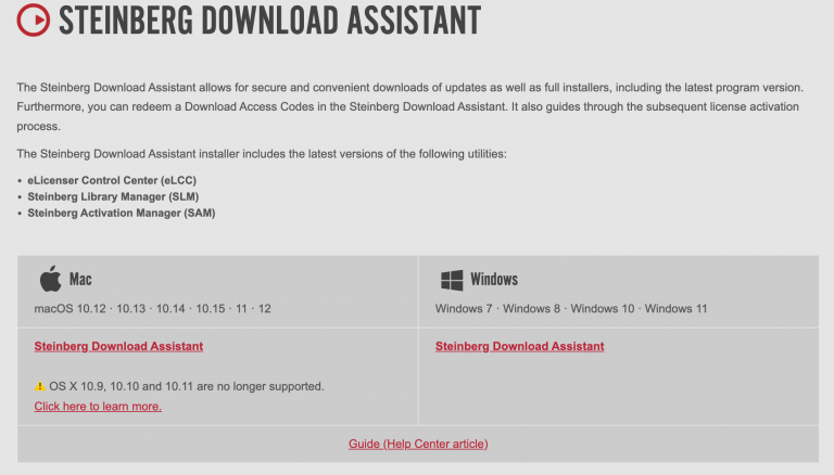 Steinberg Software Activation Instructions | Sweetwater