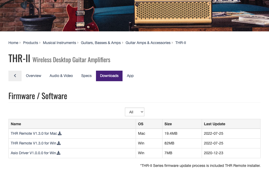 Yamaha THR30 II Firmware Update Guide | Sweetwater
