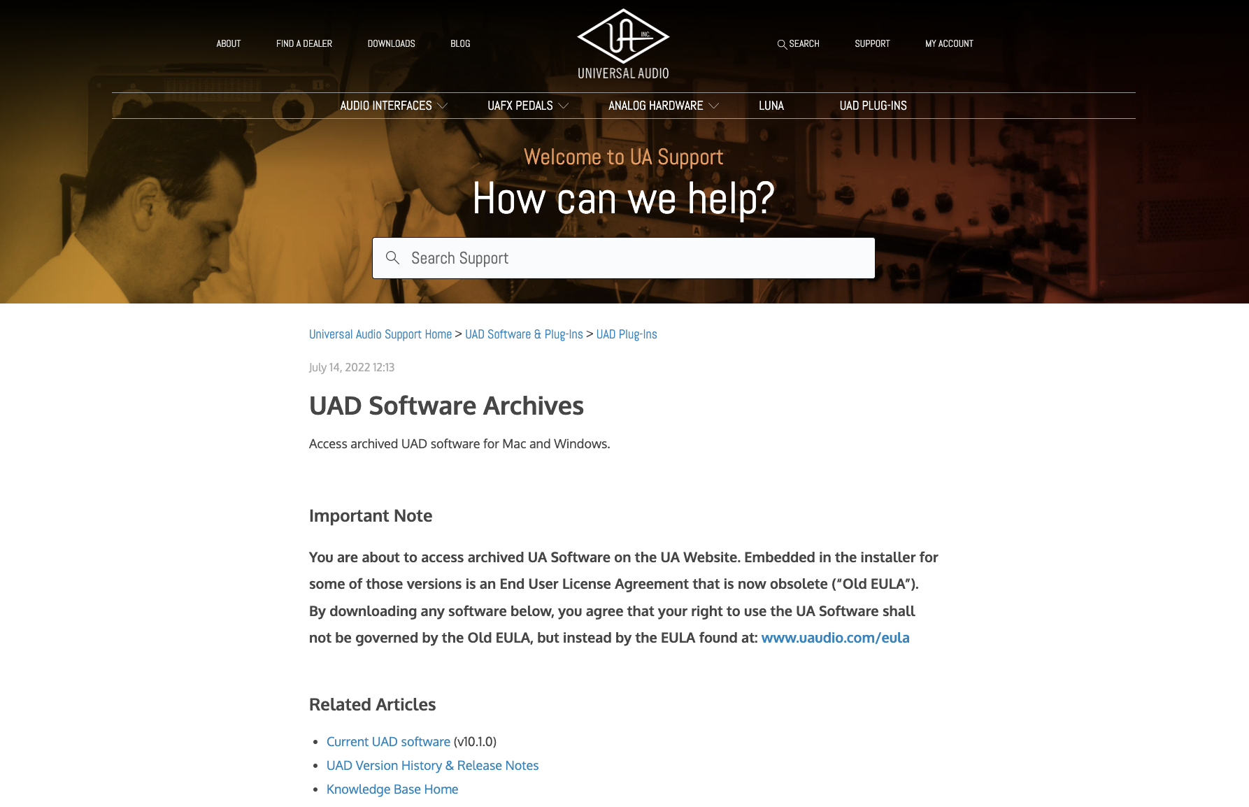Universal Audio UAD Windows 10 Support | Sweetwater