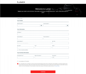 Panasonic Camera Warranty Registration Guide | Sweetwater