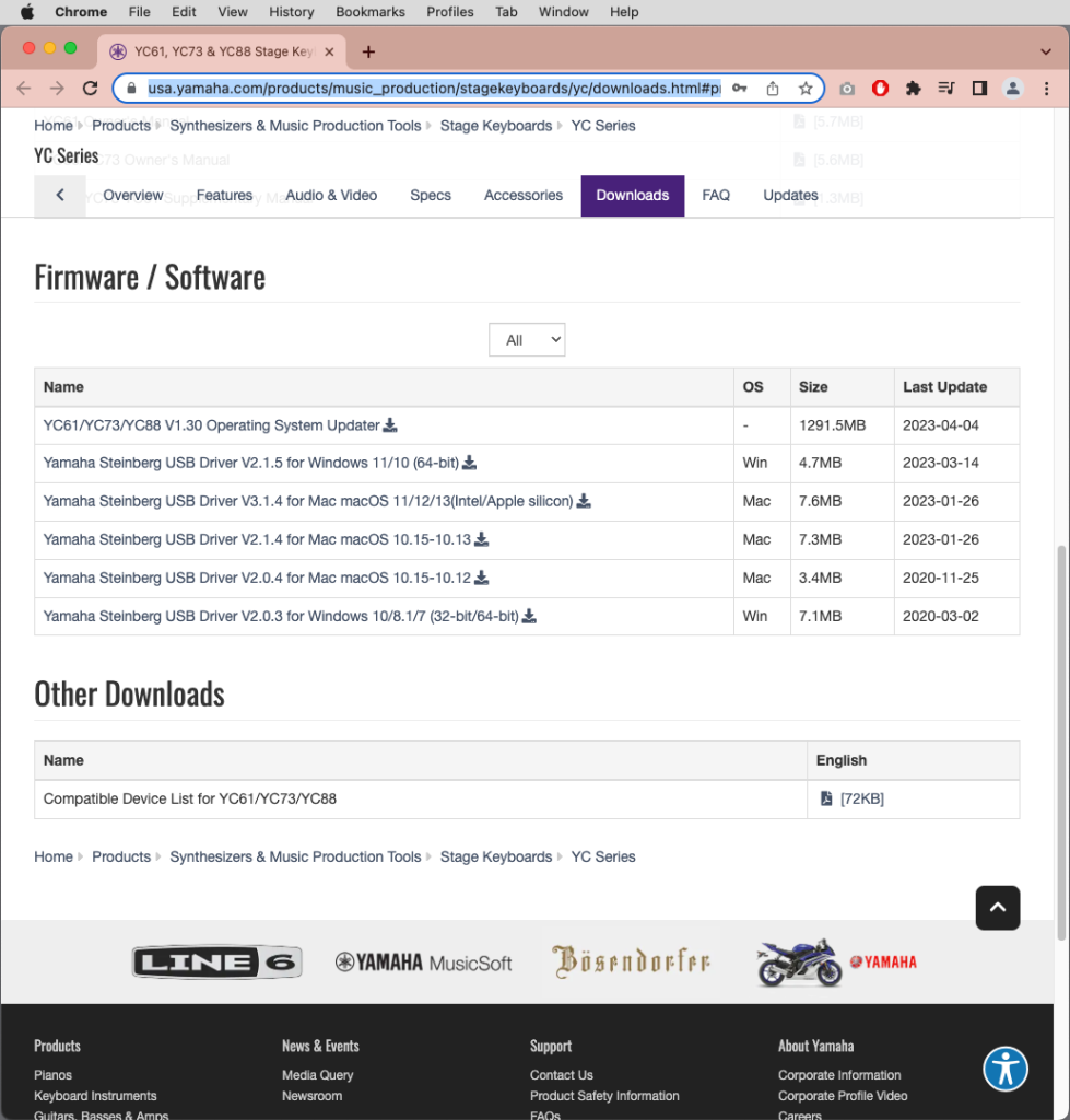 Yamaha YC Stage Keyboard Firmware Update | Sweetwater