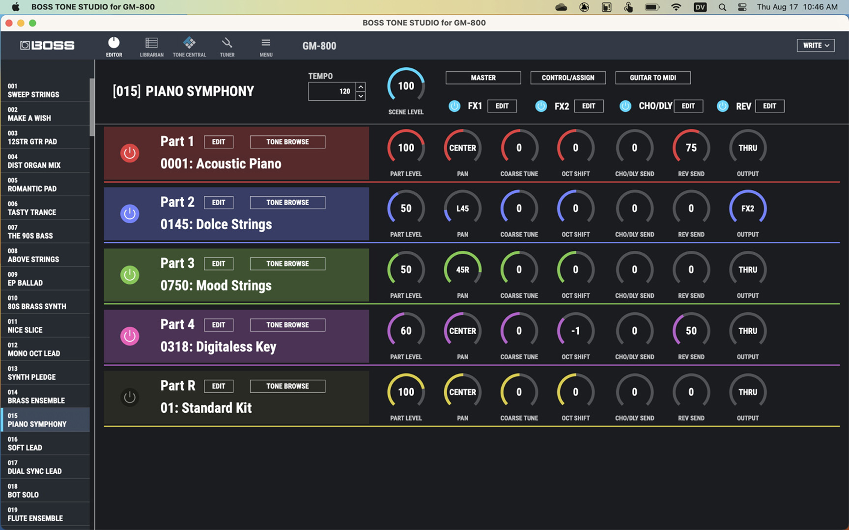 BOSS GM-800 Guitar Synthesizer Quickstart Guide | Sweetwater